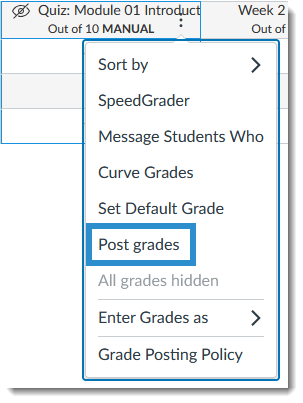 Quick Tip: Grade Posting Policy | Regional Campuses